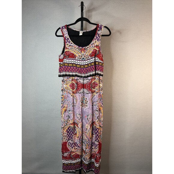 Bila | Dresses | Bila Dress Small Long Sleeveless Purple Bohemian Maxi ...